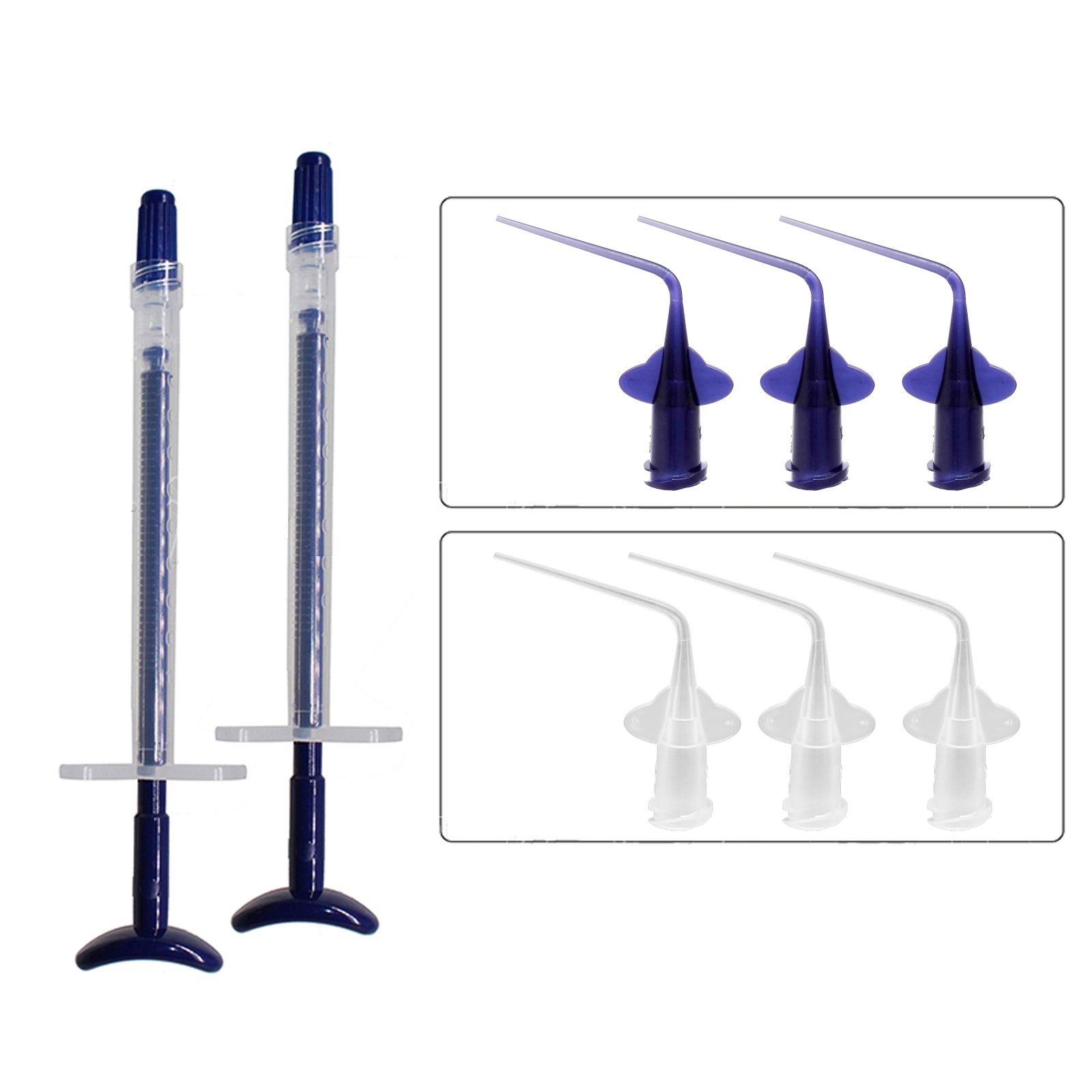 Dental Endo Irrigation Flexible Composite Disposable Syringe Tips Blue ...