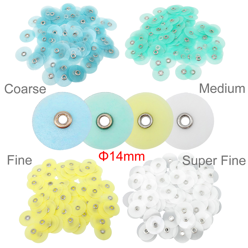 `Dental Composite Finishing Polishing Discs 14mm 100pcs