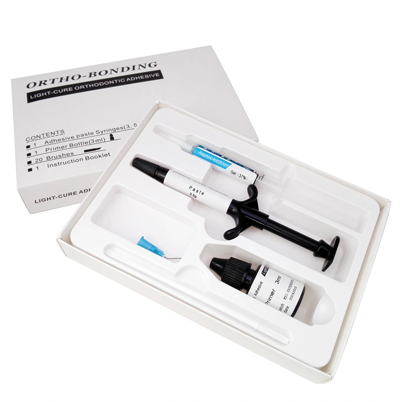 Dental Orthodontic Light Cure Brackets Mini Adhesive Bonding System Kit