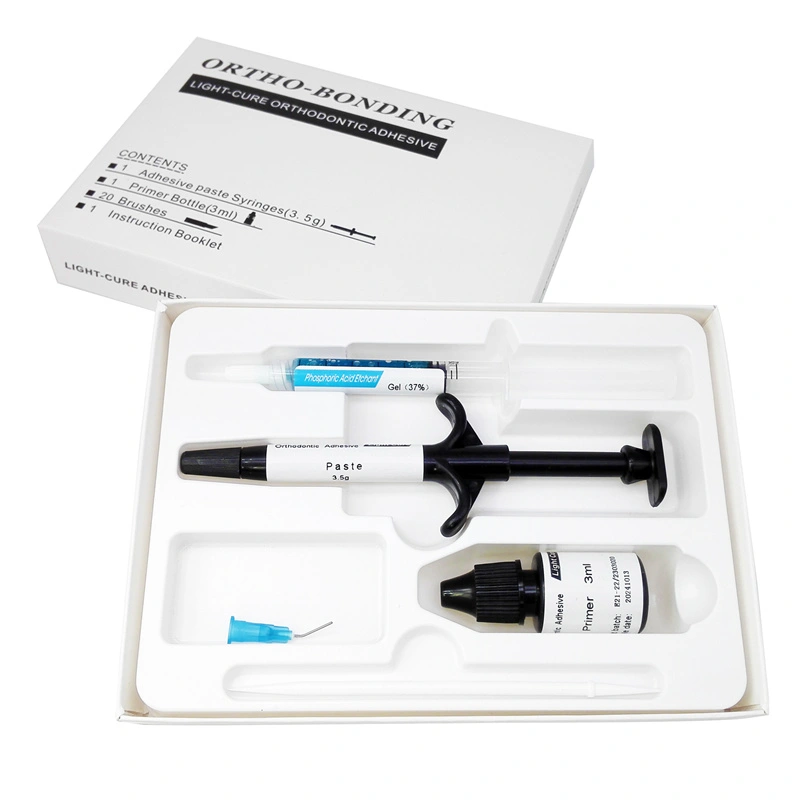Dental Orthodontic Light Cure Brackets Mini Adhesive Bonding System Kit