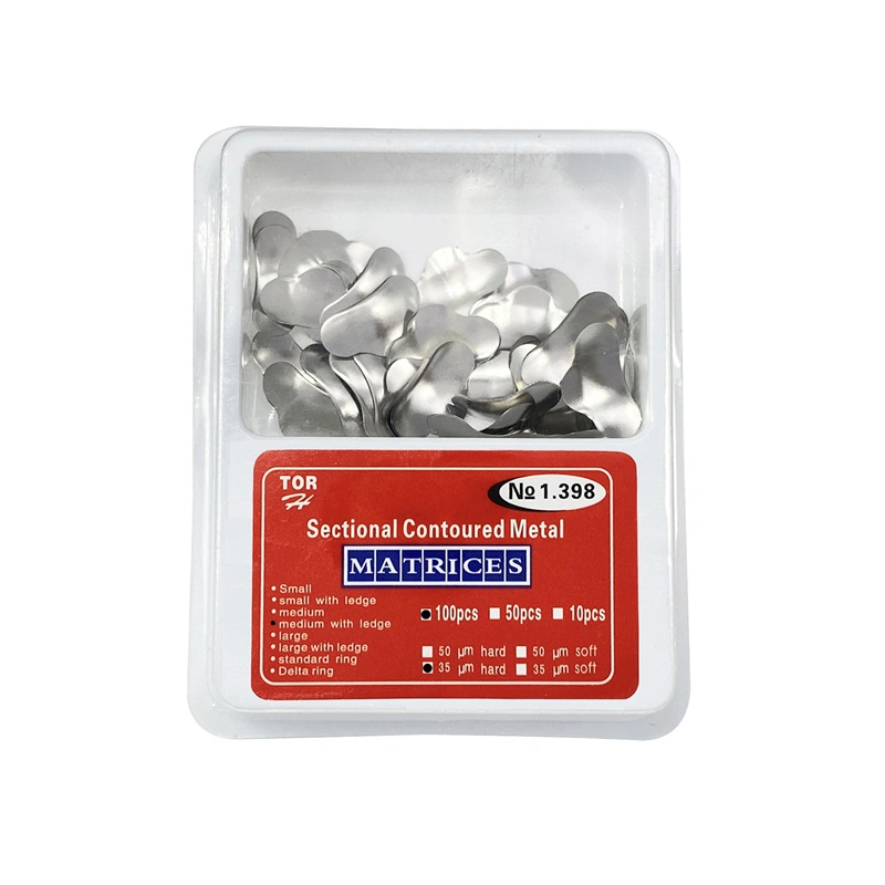 Dental Sectional Contoured Metal Matrices Refill Matrix Band Ledge 35um ...