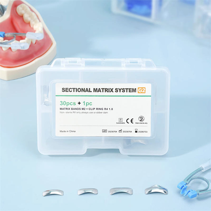 Dental Sectional Matrix System Matrices Metal Bands 30 Pcs Kit + Clip ...