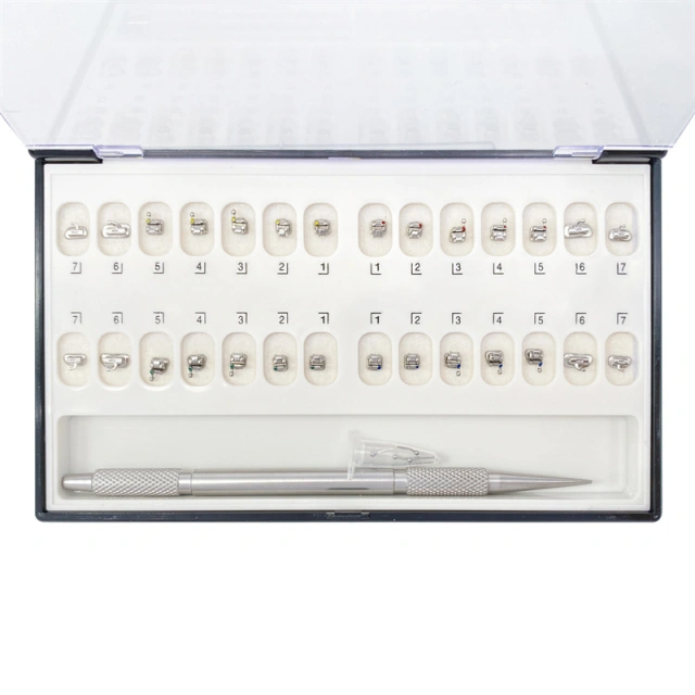 Damon Q Dental Orthodontic Self Ligating Brackets Ceramic Metal MBT 022 ...
