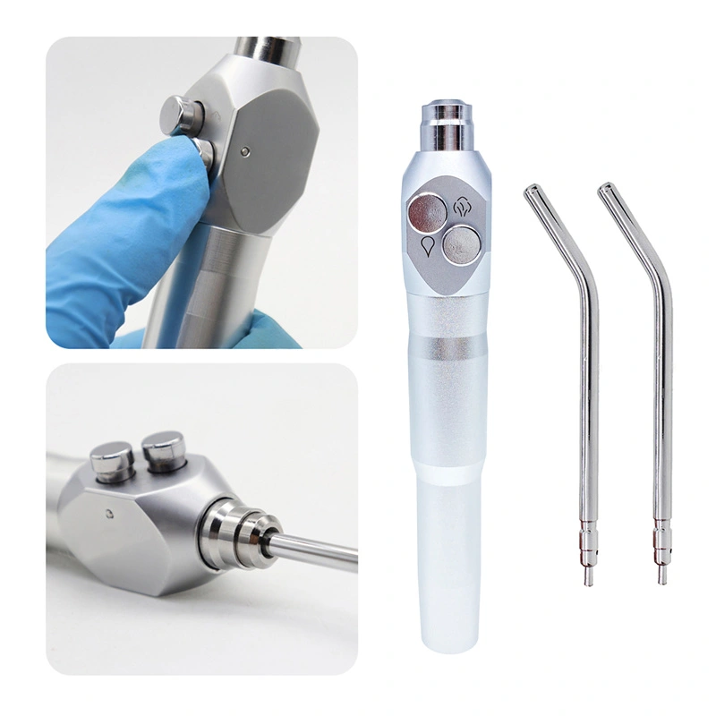 Dental Air Water Spray Triple Syringe 3 Way Handpiece 2 Nozzles Tips ...