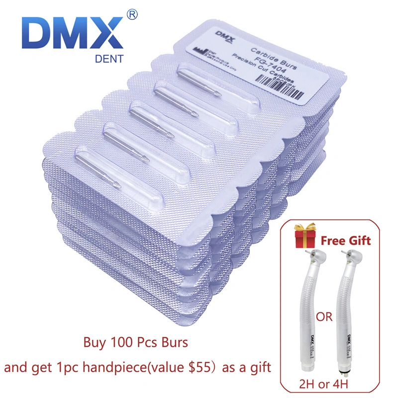 DMXDENT Dental Carbide Trimming & Finishing Burs FG #7404/7406/7408 ...