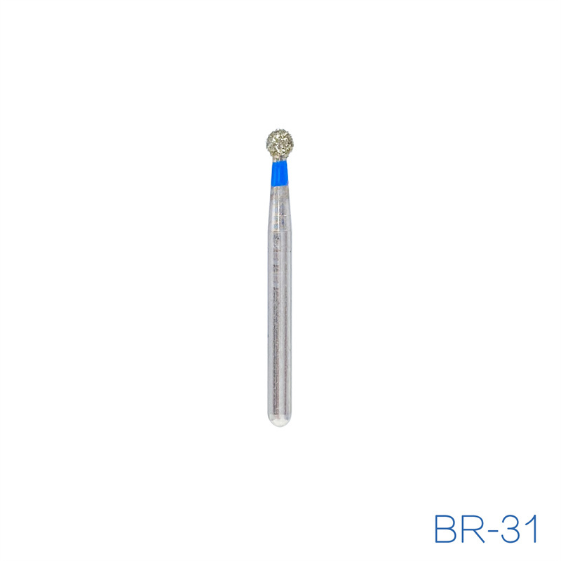 DMXDENT Diamond Burs BR Ball Round Dental FG1.6mm Bur For High Speed ...