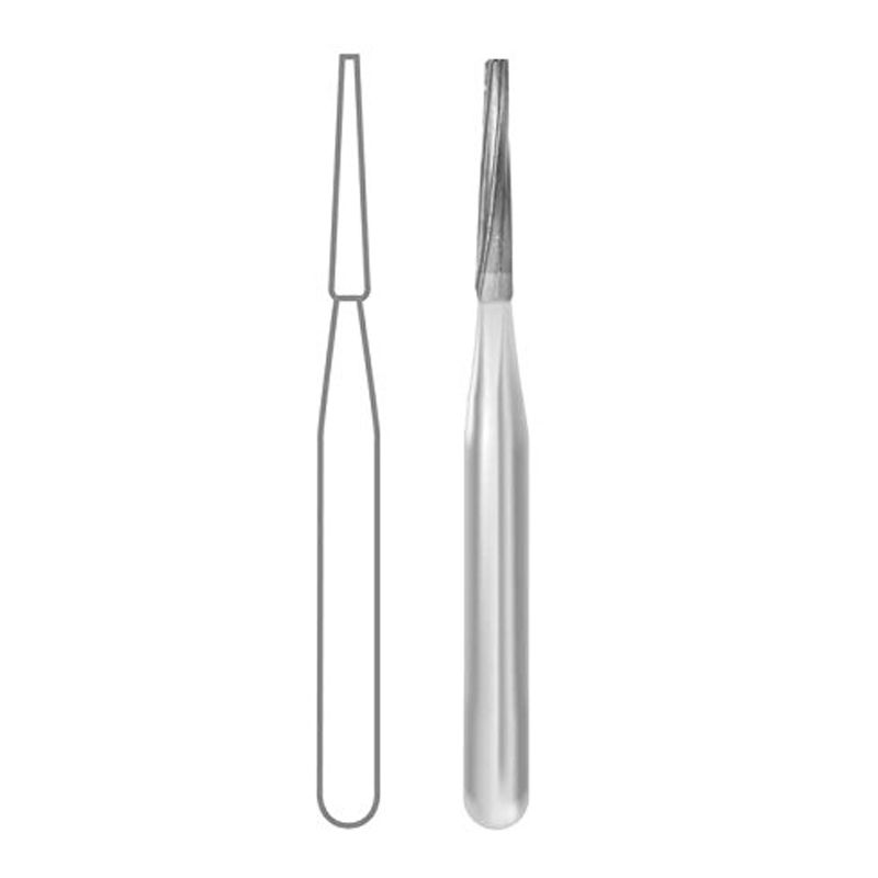 DMXDENT Dental Carbide Burs FG 169L 21mm Long Shank High Speed Taper ...