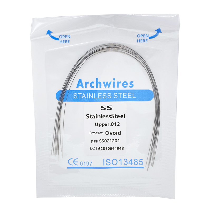 Dental Orthodontic Stainless Steel Arch Wire Round Ovoid Form