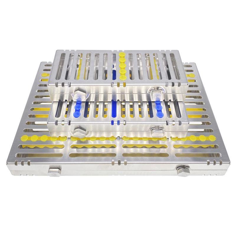 Dental Autoclave Cassette Tray Rack Metal Box Instrument Sterilization