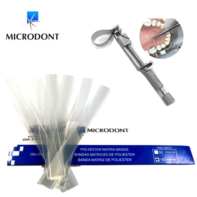 Dental Clinical Microdont Polyester Matrix Bands Filling Decayed Tooth ...