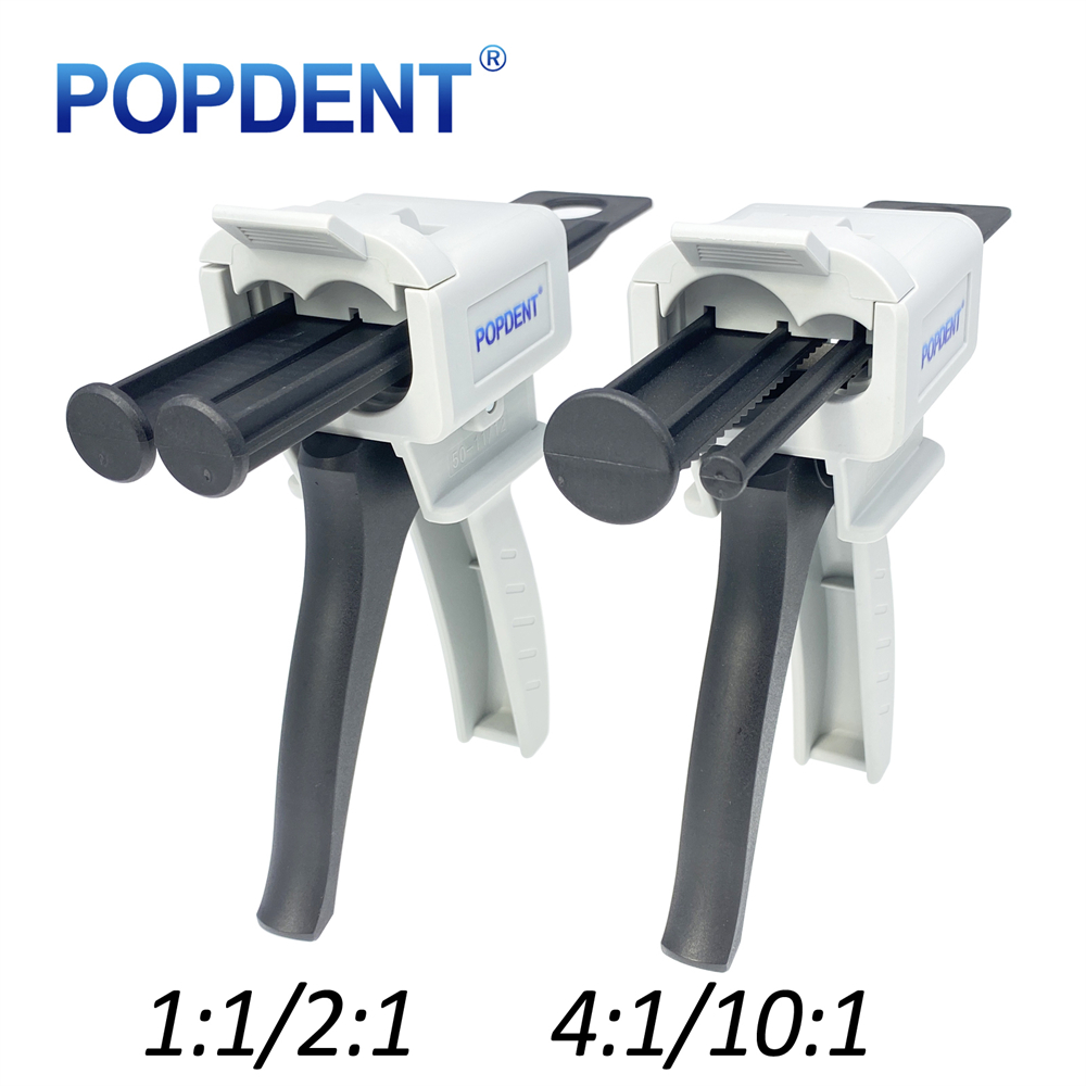 POPDENT Dental Impression Mixing Dispensing Gun Universal Silicon ...
