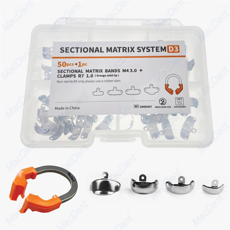 Dental Matrix Band Sectional Contoured Matrix System D3 Metal Matrices ...