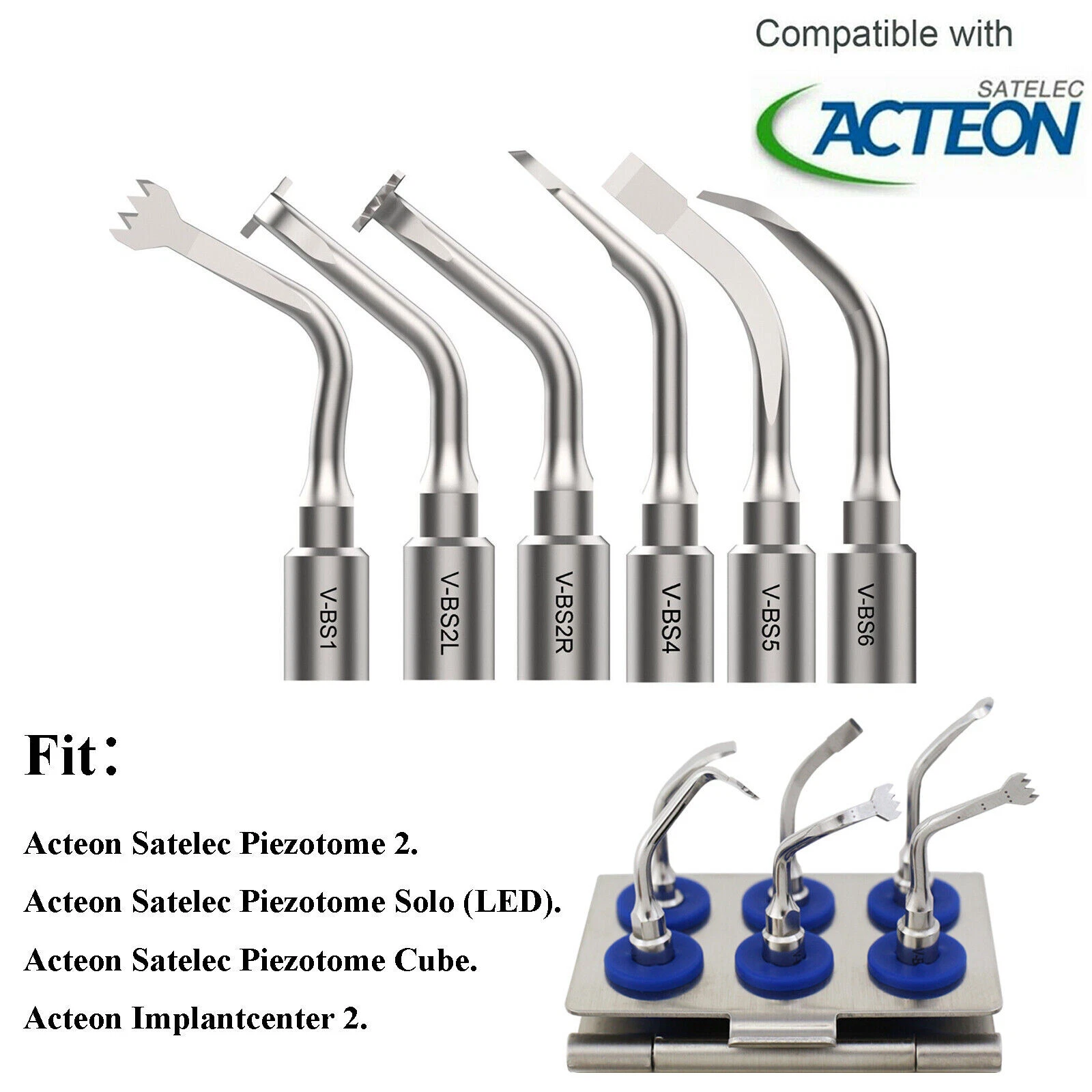 Dental ACTEON Piezotome 2 Cube Ultrasonic Surgery Tips Satelec Piezo ...