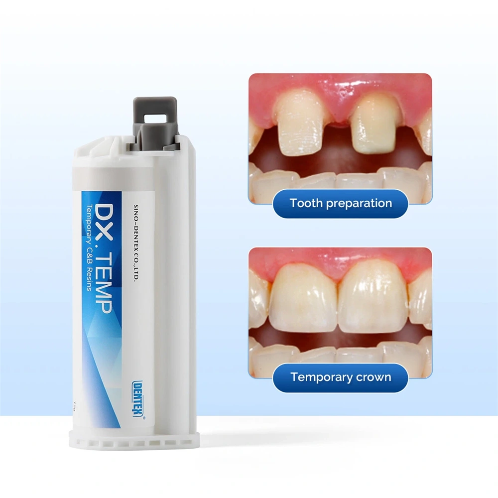 Dentex Dental Self Cure Temporary Crown and Bridge Resins A1/A2/A3 Mix Tips