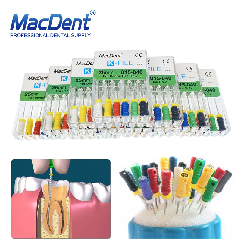 MacDent Dental K-File Root Canal Hand Use Endo Endodontics Files