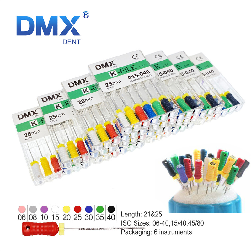 DMXDENT K-File Root Canal Hand Use Endo Endodontics Files