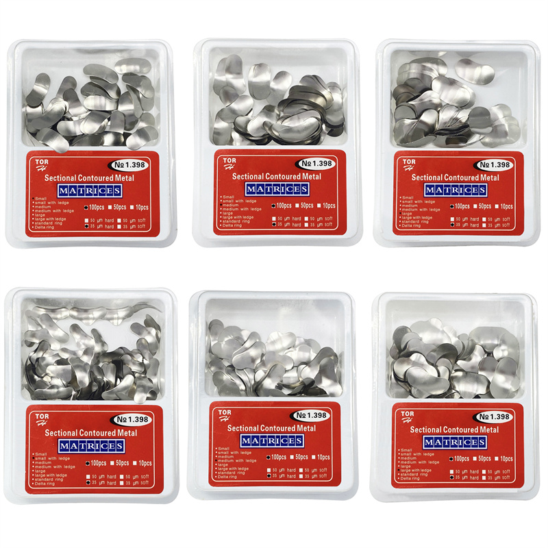 Dental Sectional Contoured Metal Matrices Refill Matrix Band Ledge 35um ...