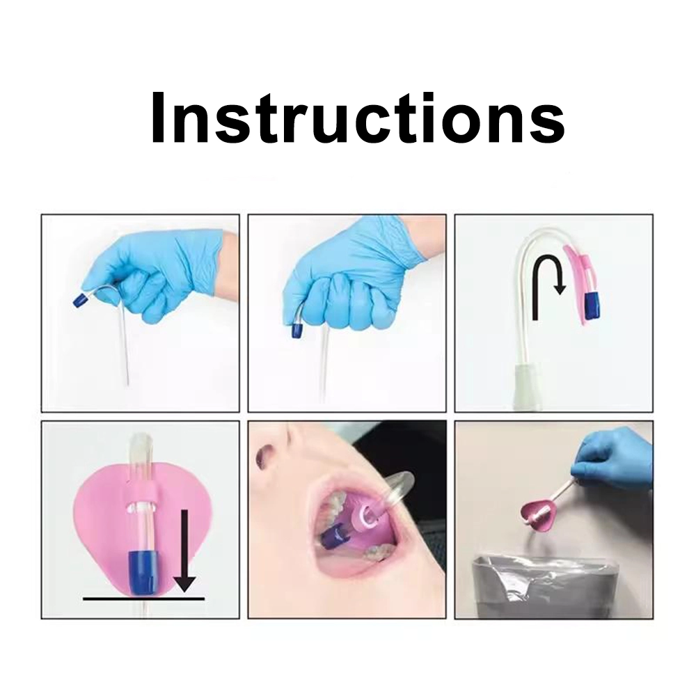 50PCS Dental Suction Tube Holder Saliva Ejector HVE Tube Positioner