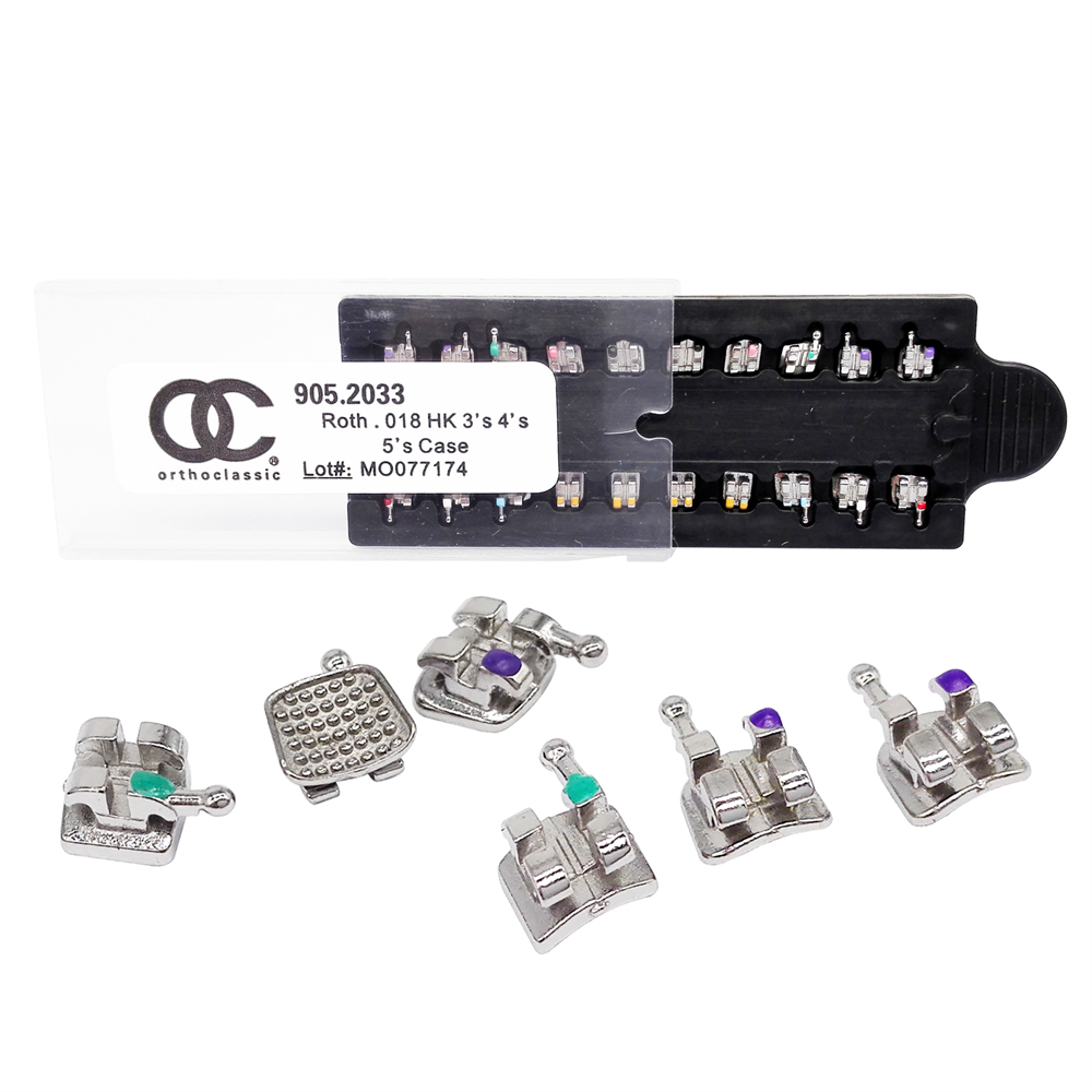 OC Dental Brackets Orthodontic Metal Braces MIM Mini Roth MBT Slot 022 ...
