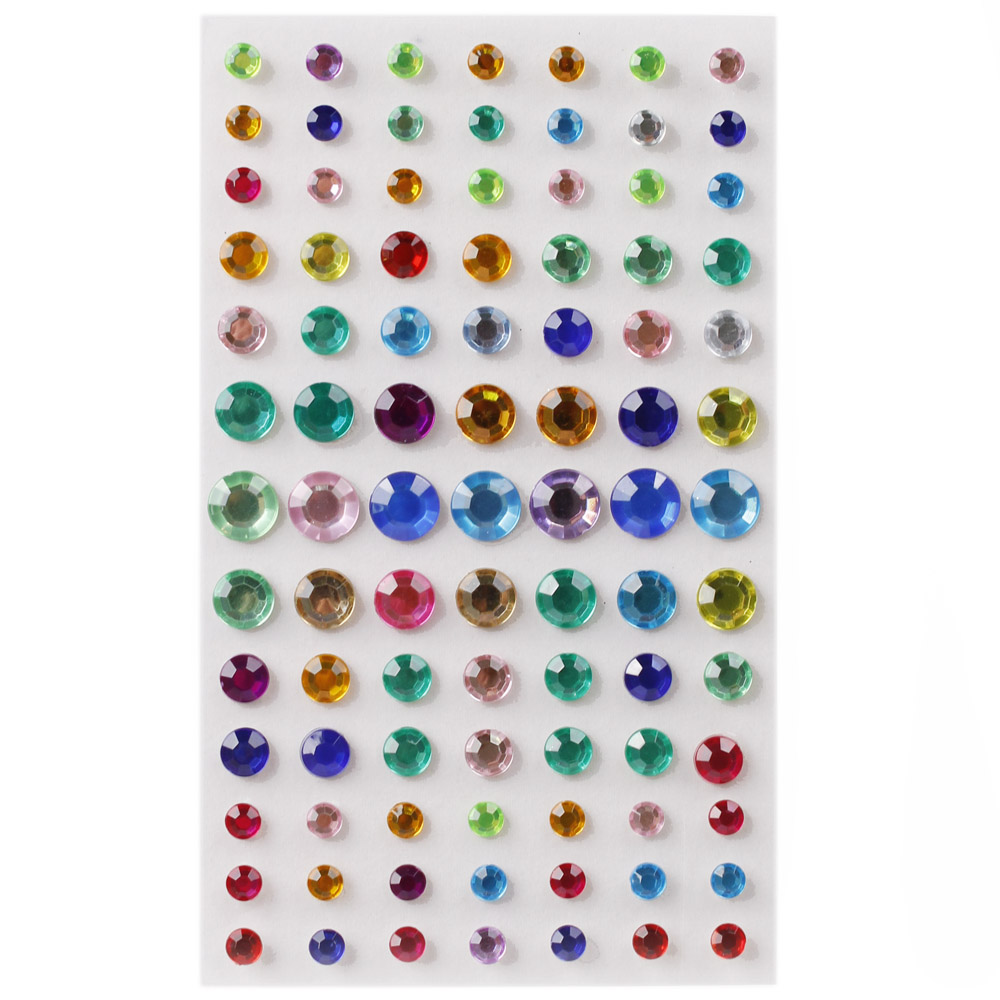 eye body face gem acrylic sticker for kids,RHINESTONE SERIES,