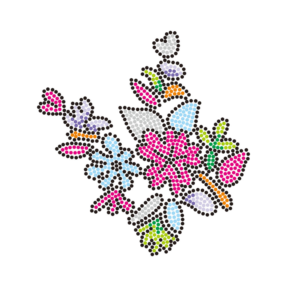 Flower Decal Rhinestone Heat Transfers Custom Make,RHINESTONE SERIES ...
