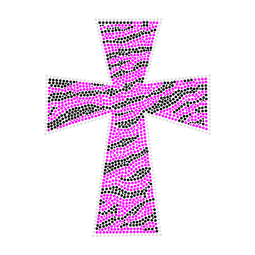 Cross rhinestone heat transfer design uniflying,RHINESTONE SERIES ...