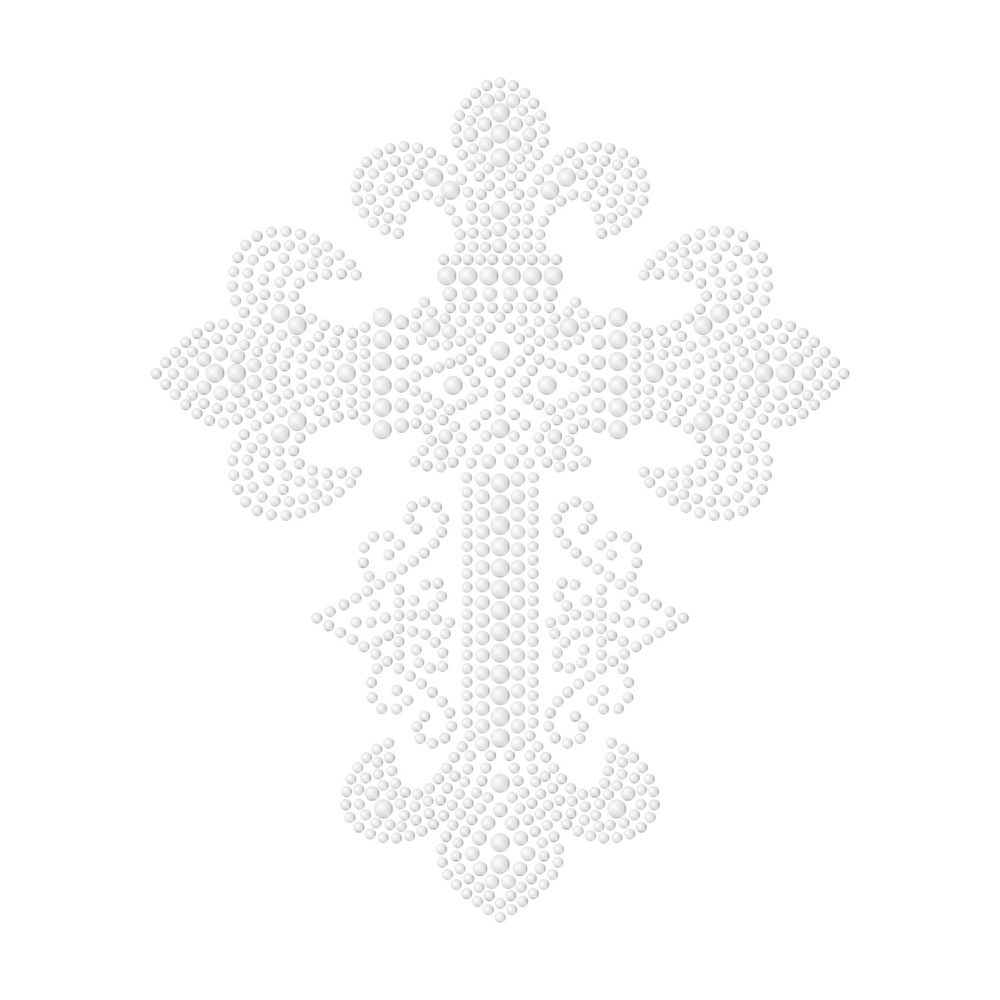 Cross rhinestone heat transfer design uniflying,RHINESTONE SERIES ...