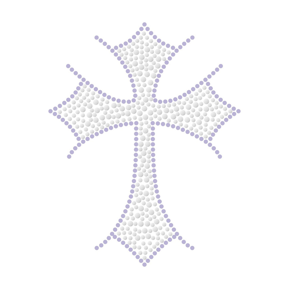 Cross rhinestone heat transfer design uniflying,RHINESTONE SERIES ...