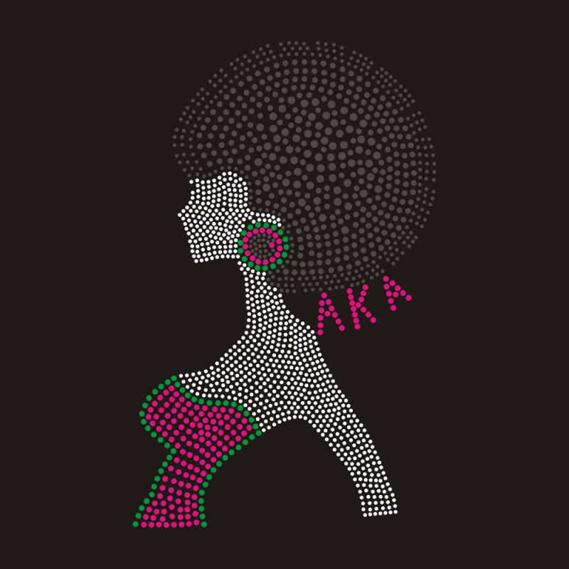 Custom Aka Afro Lady Rhinestone,AKA