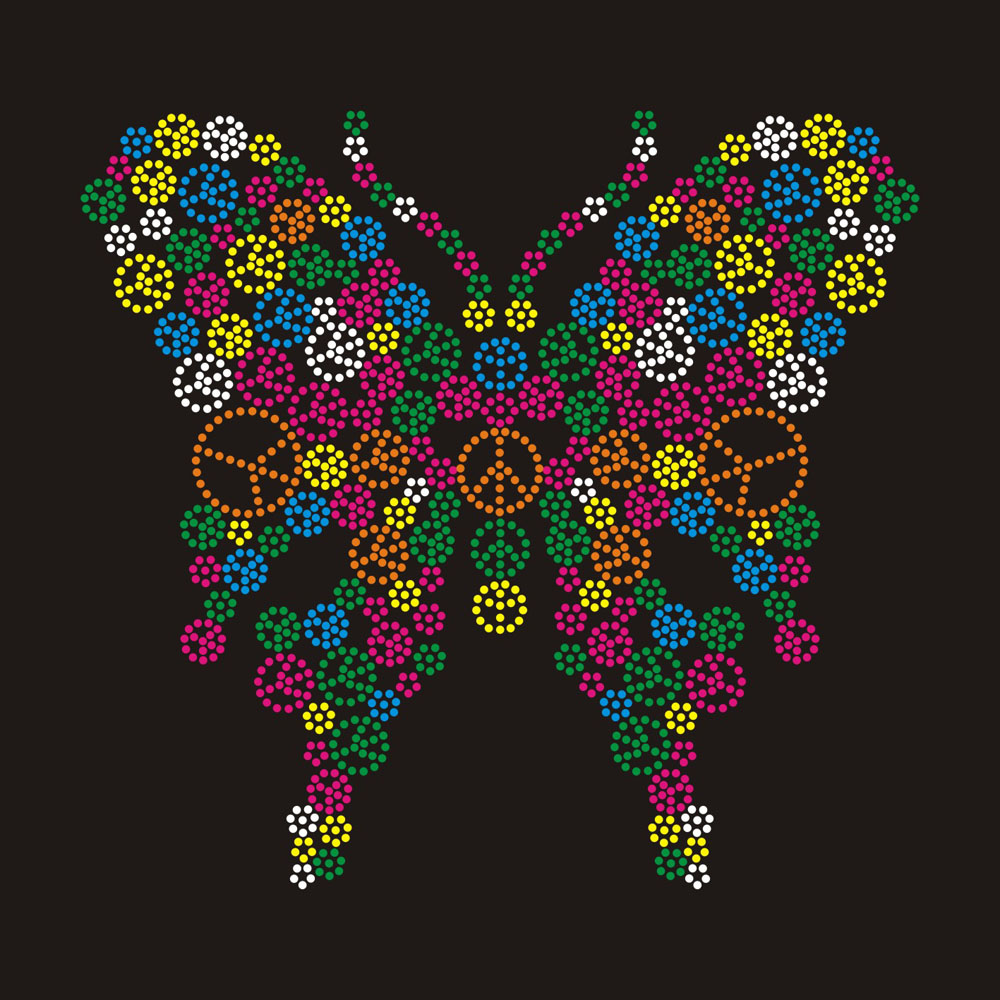 Custom colorful Butterfly Bling Rhinestone,butterfly