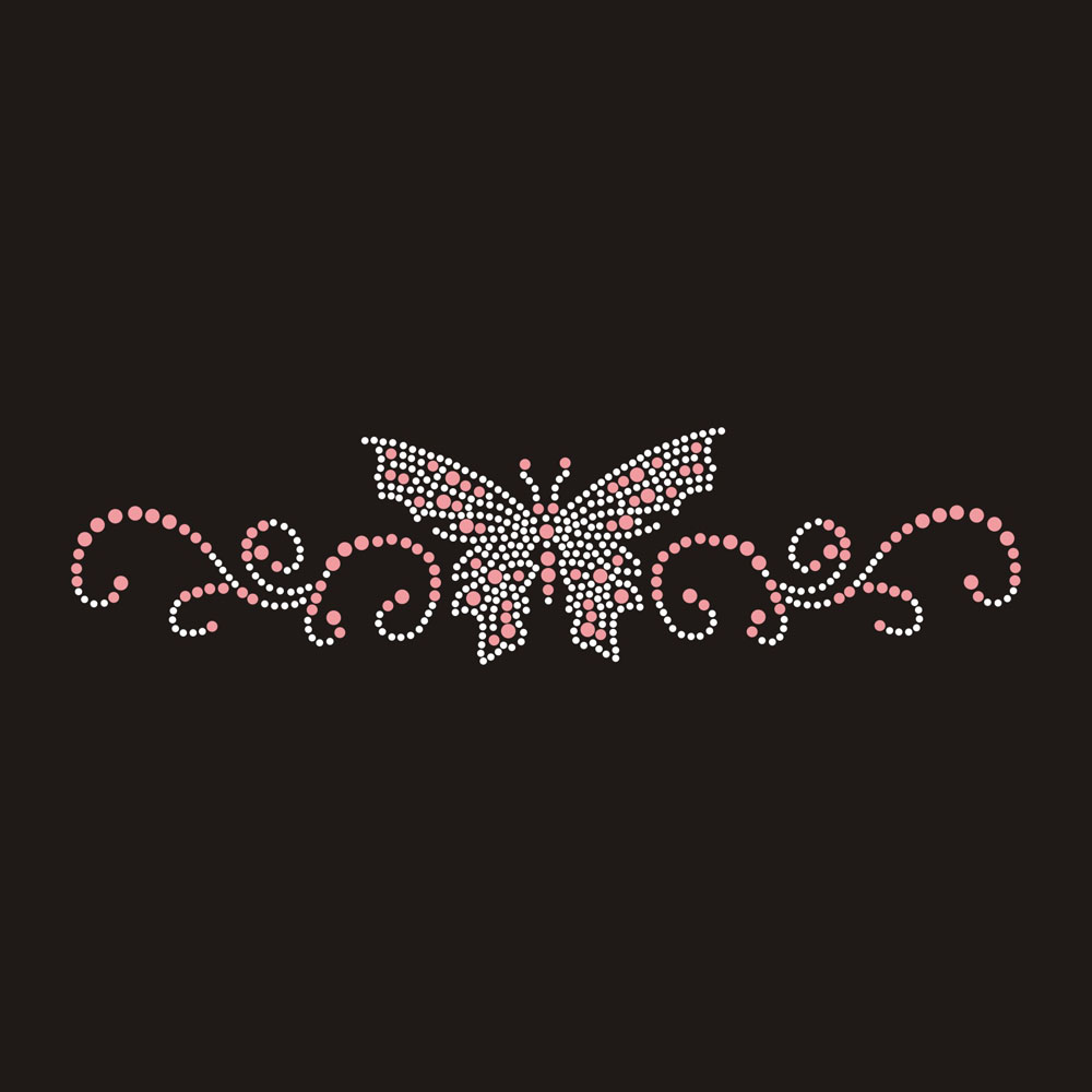 Custom Cute Pink Butterfly Bling Rhinestone,butterfly