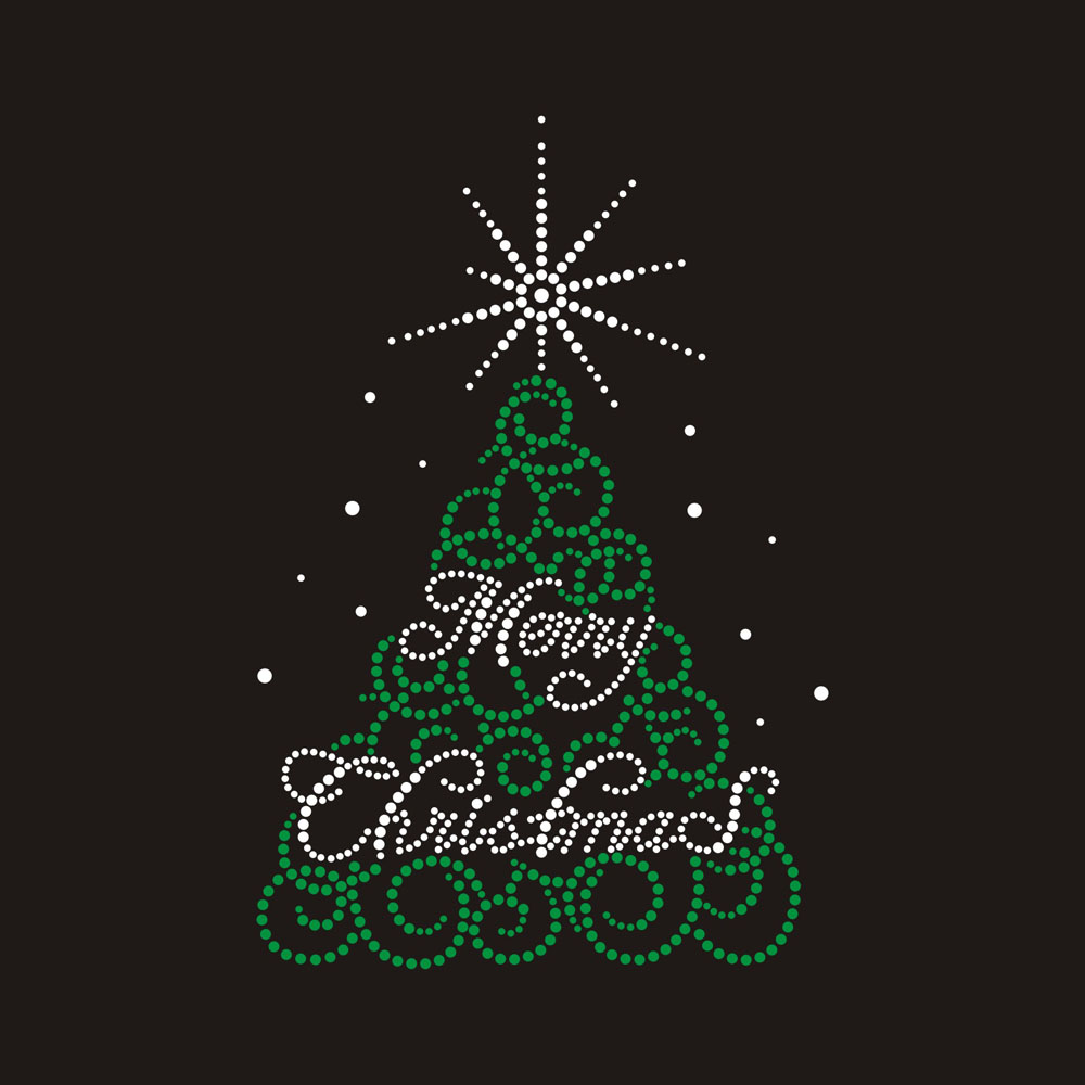 Bling Rhinestone Christmas Tree Design,Christmas