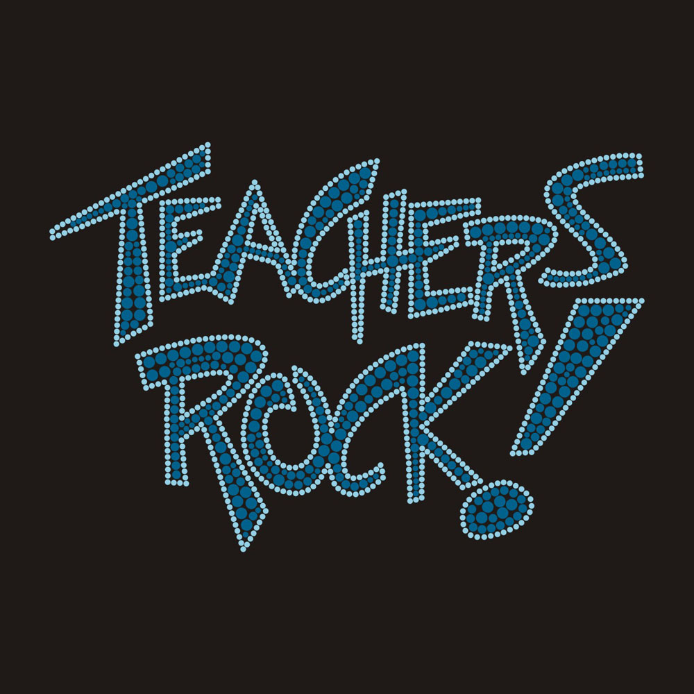 teachers rock!,letter