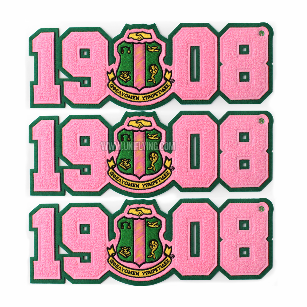 chenille patch AKA 1908,Chenille Patch