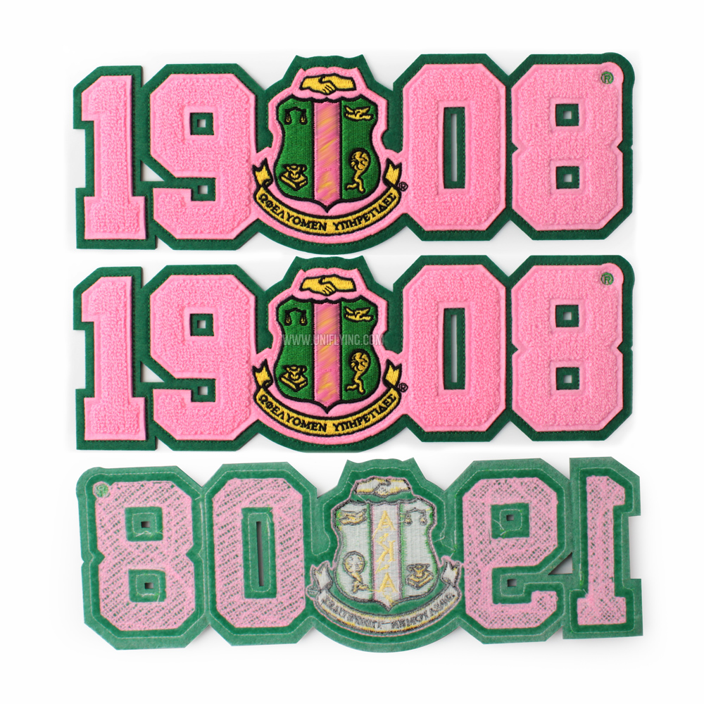 chenille patch AKA 1908,Chenille Patch