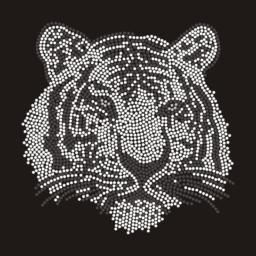 Tiger Custom Crystal Rhinestone Iron on Transfer Factory,animal