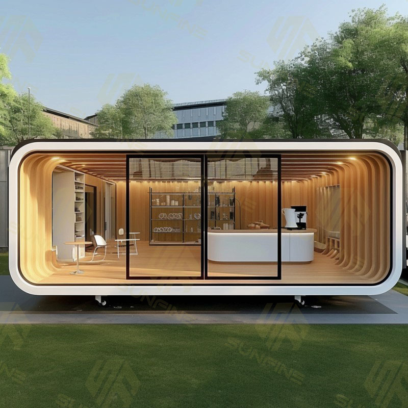 Affordable Apple Pod House on Wheels - Modular Tiny Home with Kitchen ...