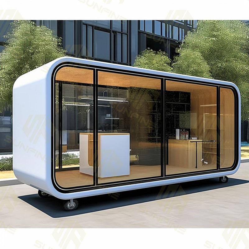 Affordable Apple Pod House on Wheels - Modular Tiny Home with Kitchen ...