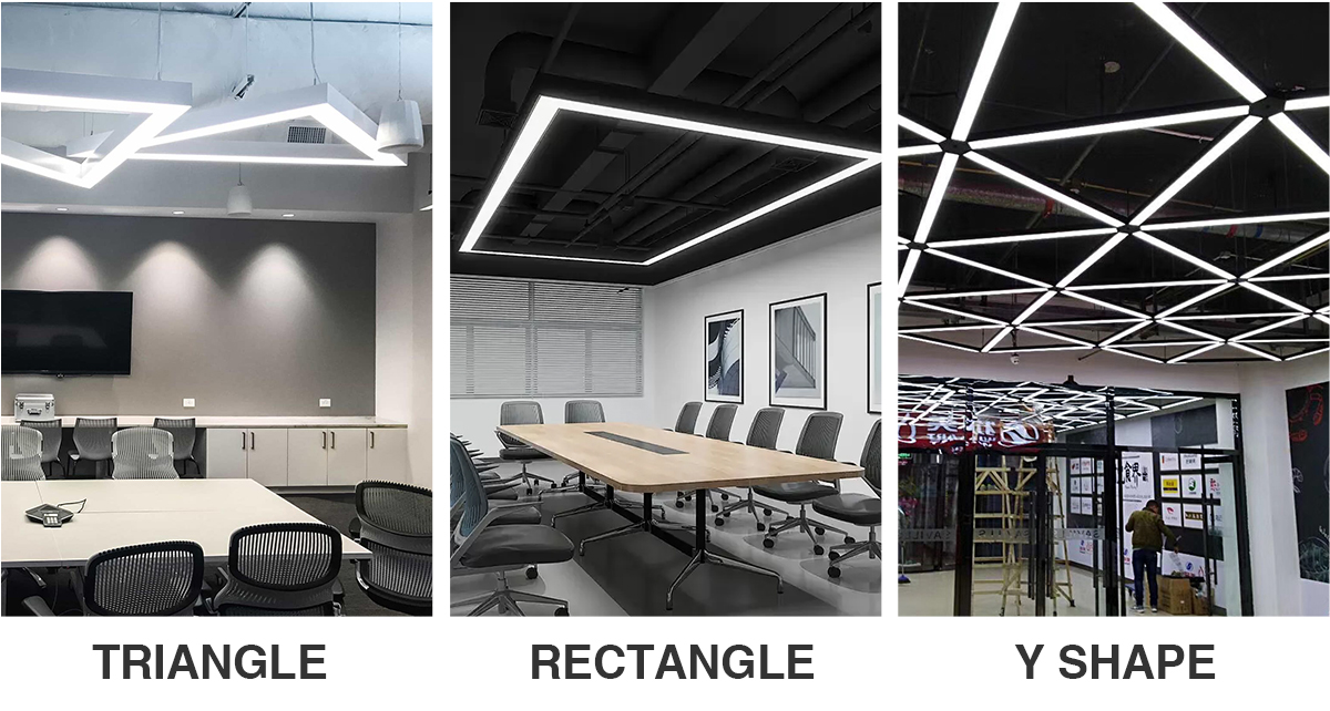 LONYUNG - Suspended Square Frosted LED for Retail Use