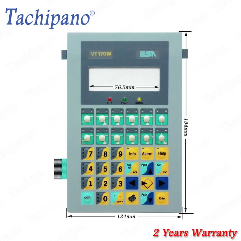 Membrane keypad switch keyboard for ESA VT510 VT5100000