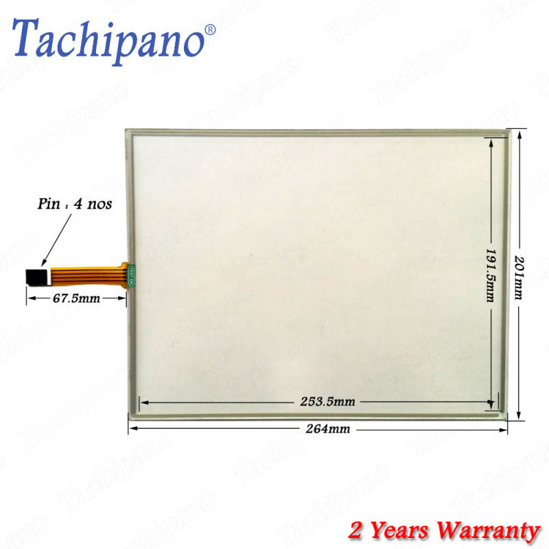 Touch screen panel glass for Microinnovation XVS-440-12MPI-1-10 with ...