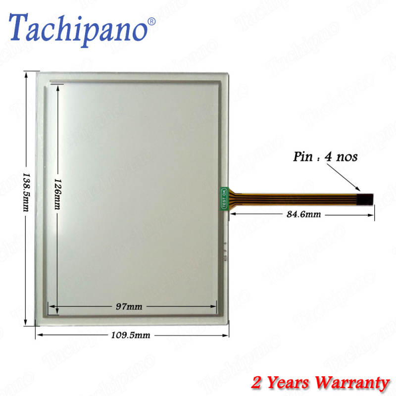 Touch screen panel glass for Microinnovation XV-432-57CQB-1-10
