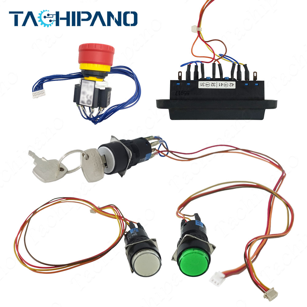 DX100 JZRCR-YPP11-1 Green Button, White button, Selector Switch, E-stop ...