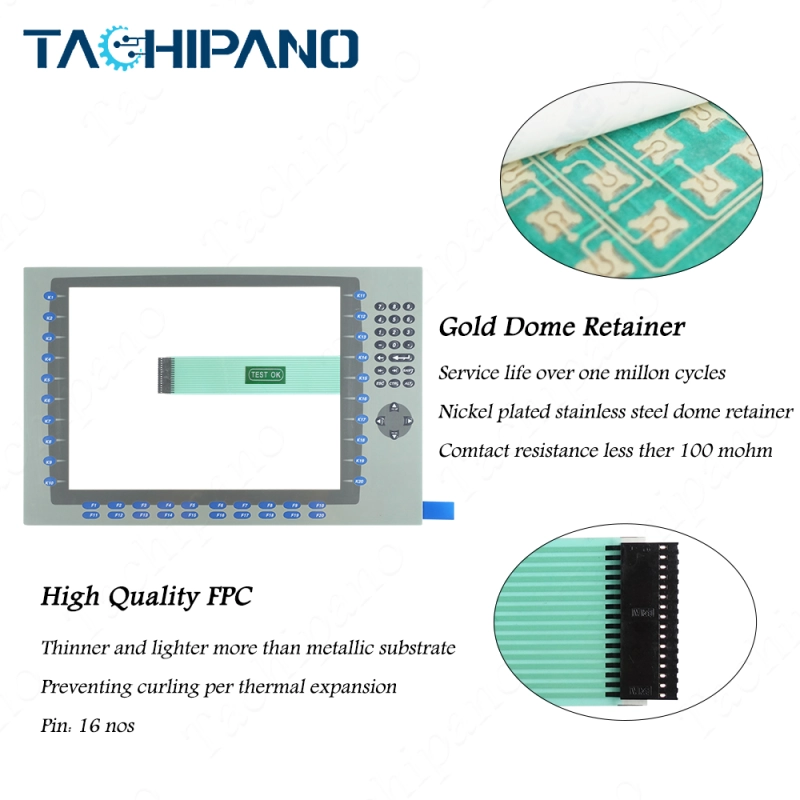 2711P-RDK15C Front Plastic Case, Membrane keypad for PanelView Plus 1500