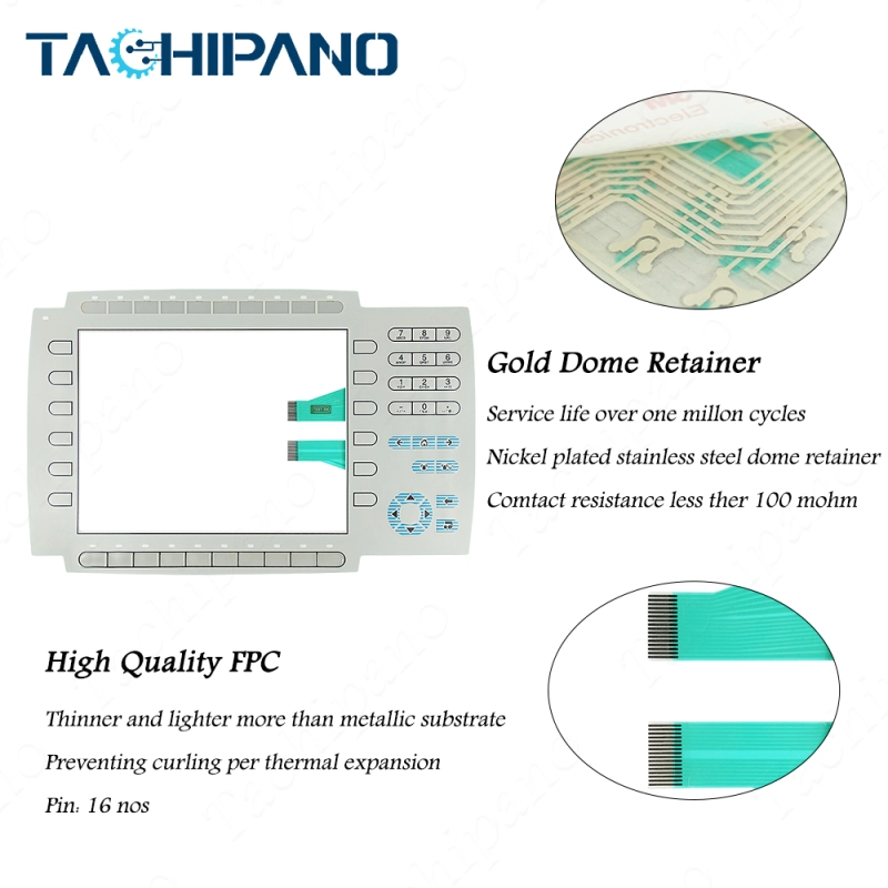 Panel 800 PP846 3BSE042238R1 Membrane Keypad for 3BSE042238R1 Switch ...