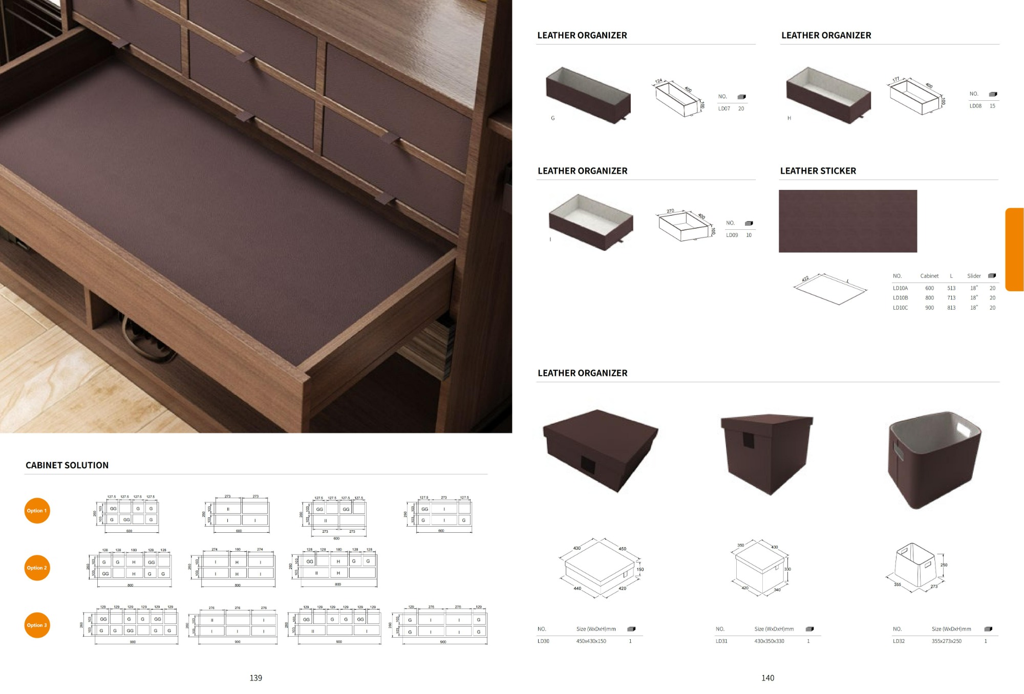 Multi-Function Wardrobe Leather Classification Box Drawer Sorting Box ...