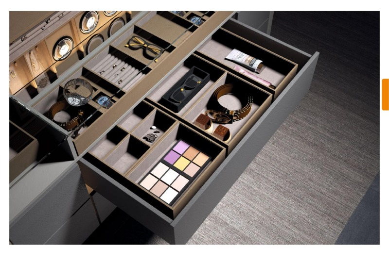 Multi-Function Wardrobe Leather Classification Box Drawer Sorting Box ...