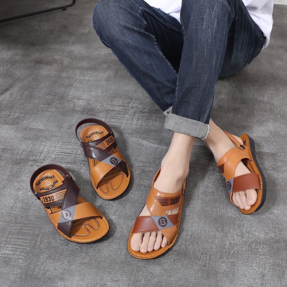 Quality Men's Rubber Sandal - Brown