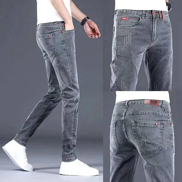 Men's Stock Crazy Jeans.- Grey Color