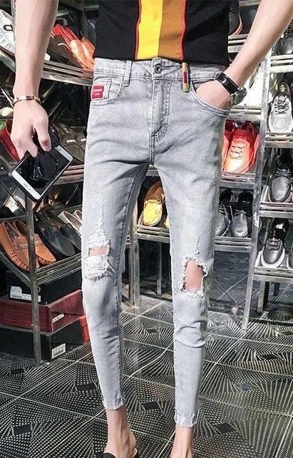Men's Quality Slim Crazy Jeans - Dirty Color